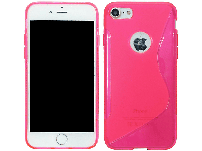 COFI S-Line Cover, Bumper, Apple, iPhone 7, Pink | MediaMarkt