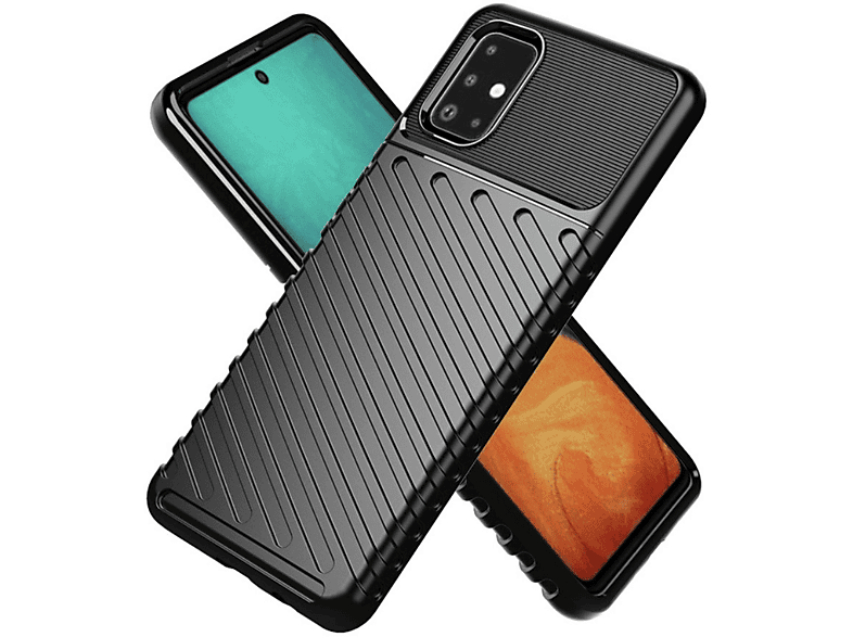 COFI Thunder Case, Bumper, Samsung, Galaxy A71, Schwarz | MediaMarkt