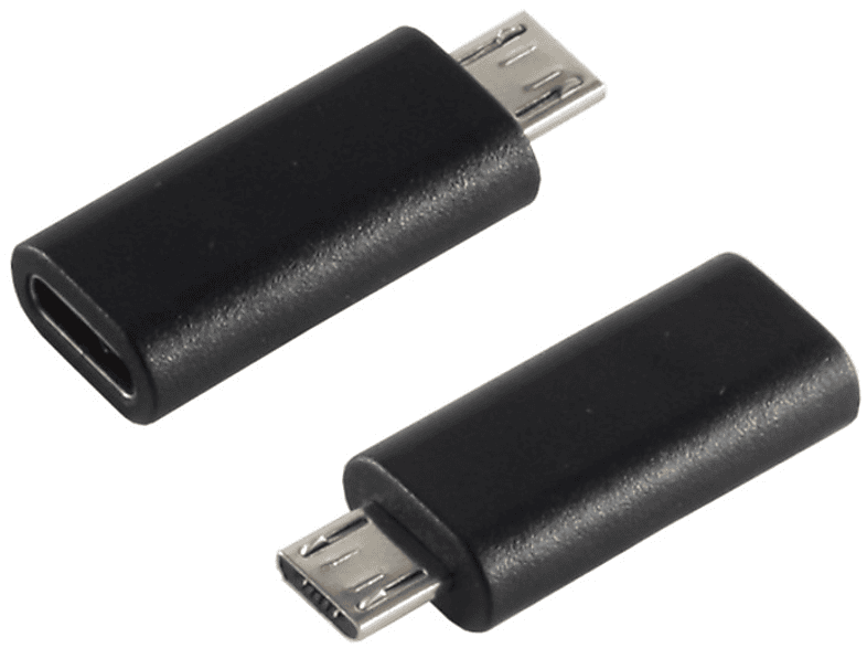SHIVERPEAKS -Adapter, USB 2.0 Micro B Stecker auf USB 3.1 Typ C Buchse ...