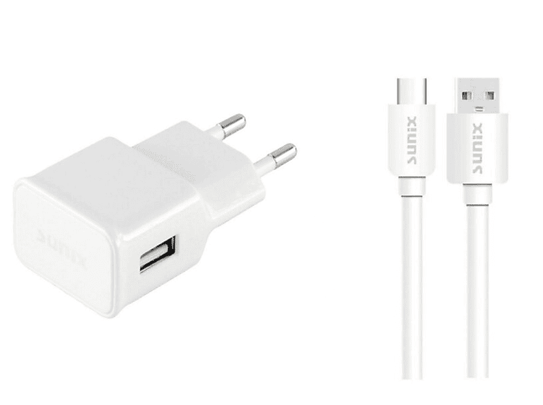 SUNIX 2A Micro USB Netzteil Ladegerät Universal, Weiß | MediaMarkt