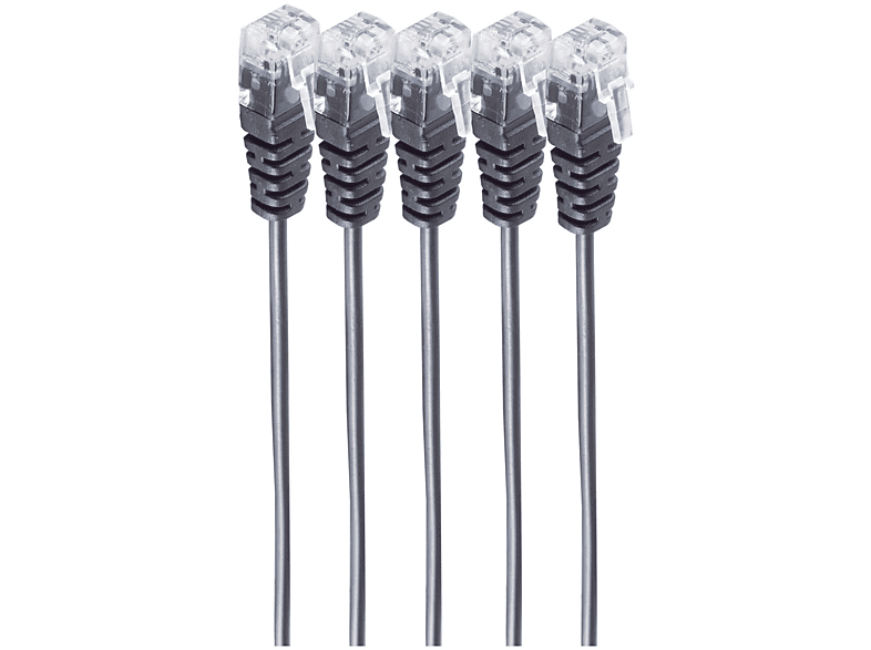 SHIVERPEAKS -Telefon-Anschlusskabel, RJ11 Stecker auf RJ11 Stecker ...