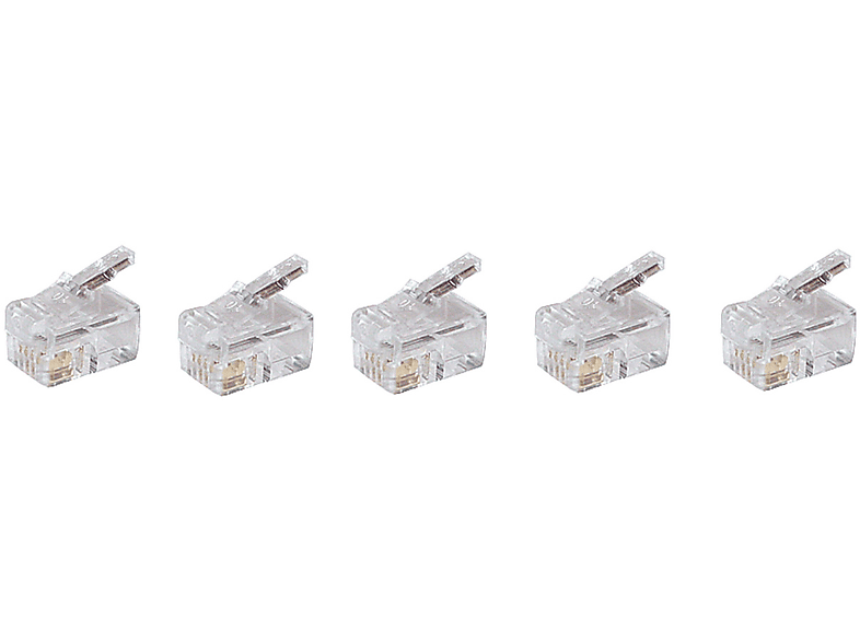 SHIVERPEAKS -Netzwerk Modular-Stecker RJ10 4polig, 4 Kontakte belegt ...