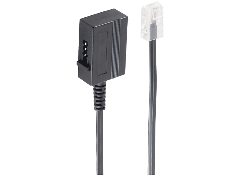 SHIVERPEAKS -Telefonadapter, Western-Stecker 8/4 auf TAE U-Kupplung, 0 ...