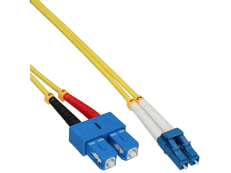 INLINE LWL Duplex Kabel LC - SC, Patchkabel LWL, 20 m | SATURN
