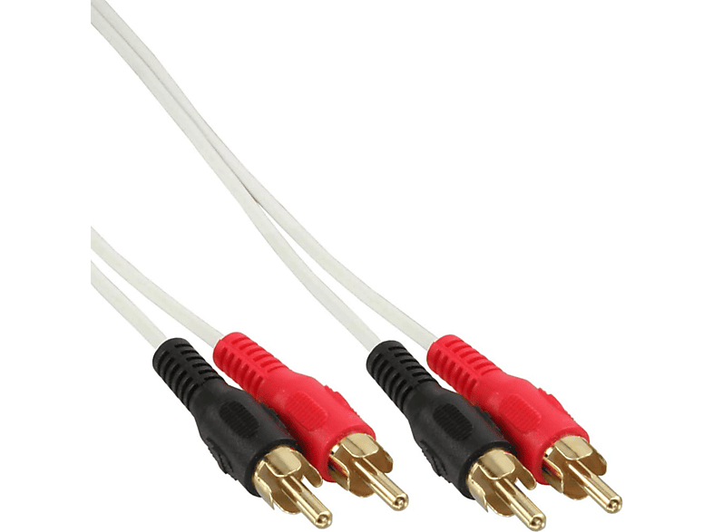 INLINE Cinch Kabel 2x Cinch Audio Standard, Cinch Audio / Video, 5 m ...