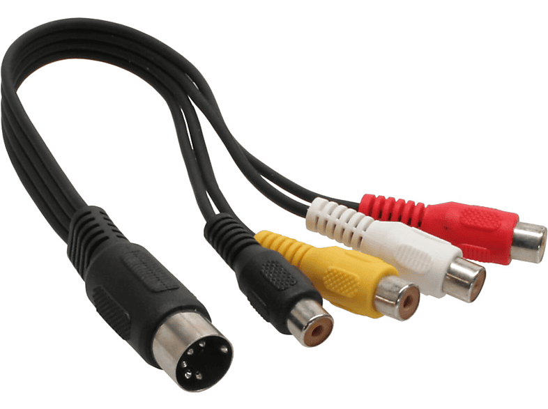 INLINE DIN Adapterkabel 5pol DIN Stecker auf 4x Cinch Buchse Diverse ...
