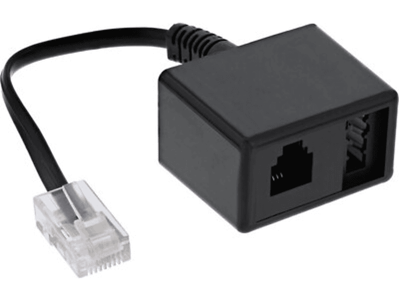 INLINE TAE Adapterkabel RJ45 Stecker auf TAE-N & RJ11 Buchse TAE-Kabel ...