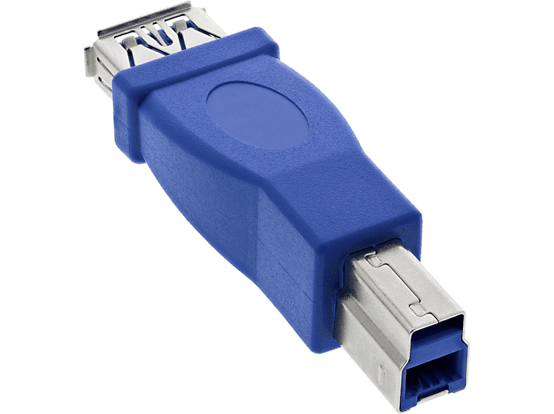 INLINE InLine® USB 3.0 Adapter, Buchse A auf Stecker B Adapter ...