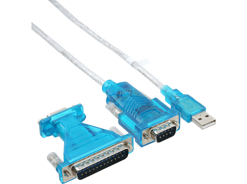 INLINE InLine® USB zu Seriell Adapterkabel, USB Stecker A an 9pol ...