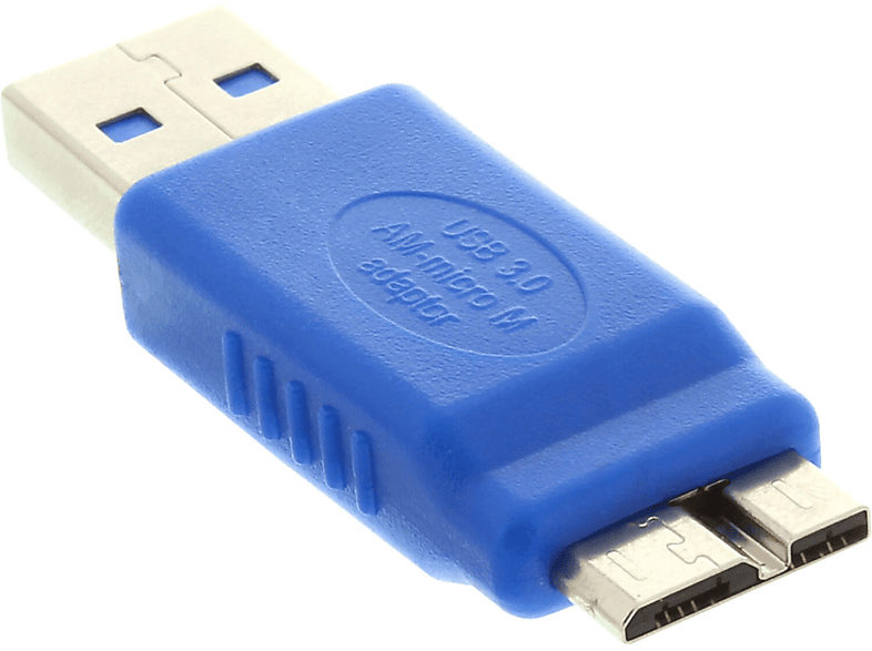 INLINE InLine USB 3.0 Adapter Steckadapter Stecker A auf Stecker Micro ...