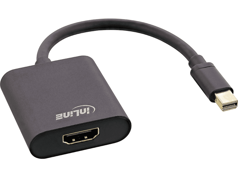 INLINE InLine® Mini DisplayPort HDMI Adapterkabel Aluminium mit Audio ...