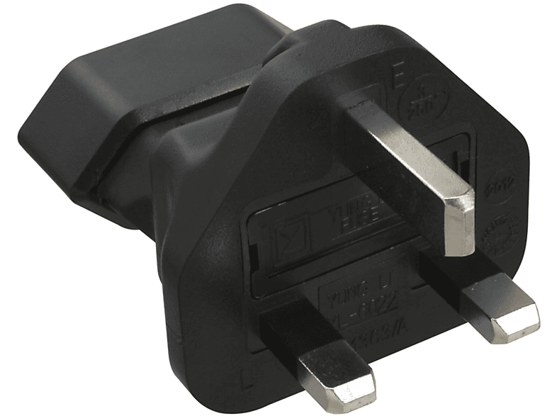 INLINE InLine Reiseadapter, 3 Ampere Steckadapter England UK Stecker ...