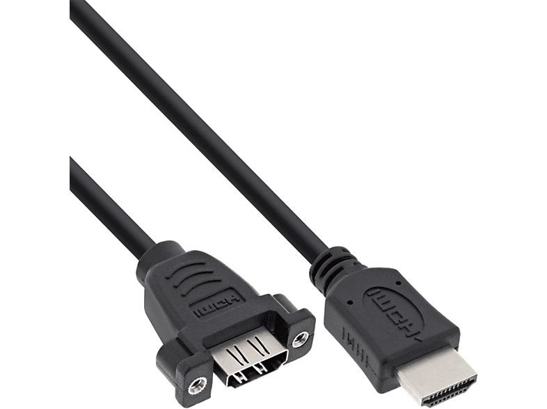 INLINE InLine® HDMI 4K2K Adapterkabel zum Einbau, A Stecker/Buchse, 0 ...
