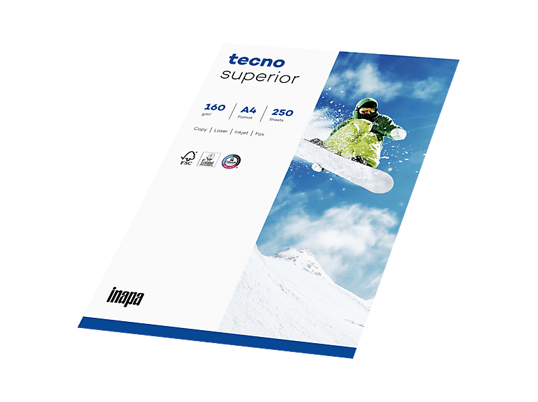 INAPA TECNO Kopierpapier Superior 88322189 A4 160g 250 Bl./Pack ...