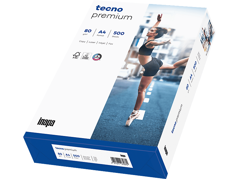 INAPA TECNO Kopierpapier Premium 526508010001 A4 80g 500 Bl./Pack ...