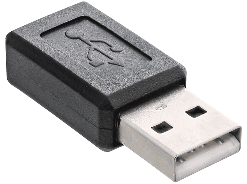 INLINE InLine® Micro-USB Adapter, USB A Stecker an B Buchse Adapter ...