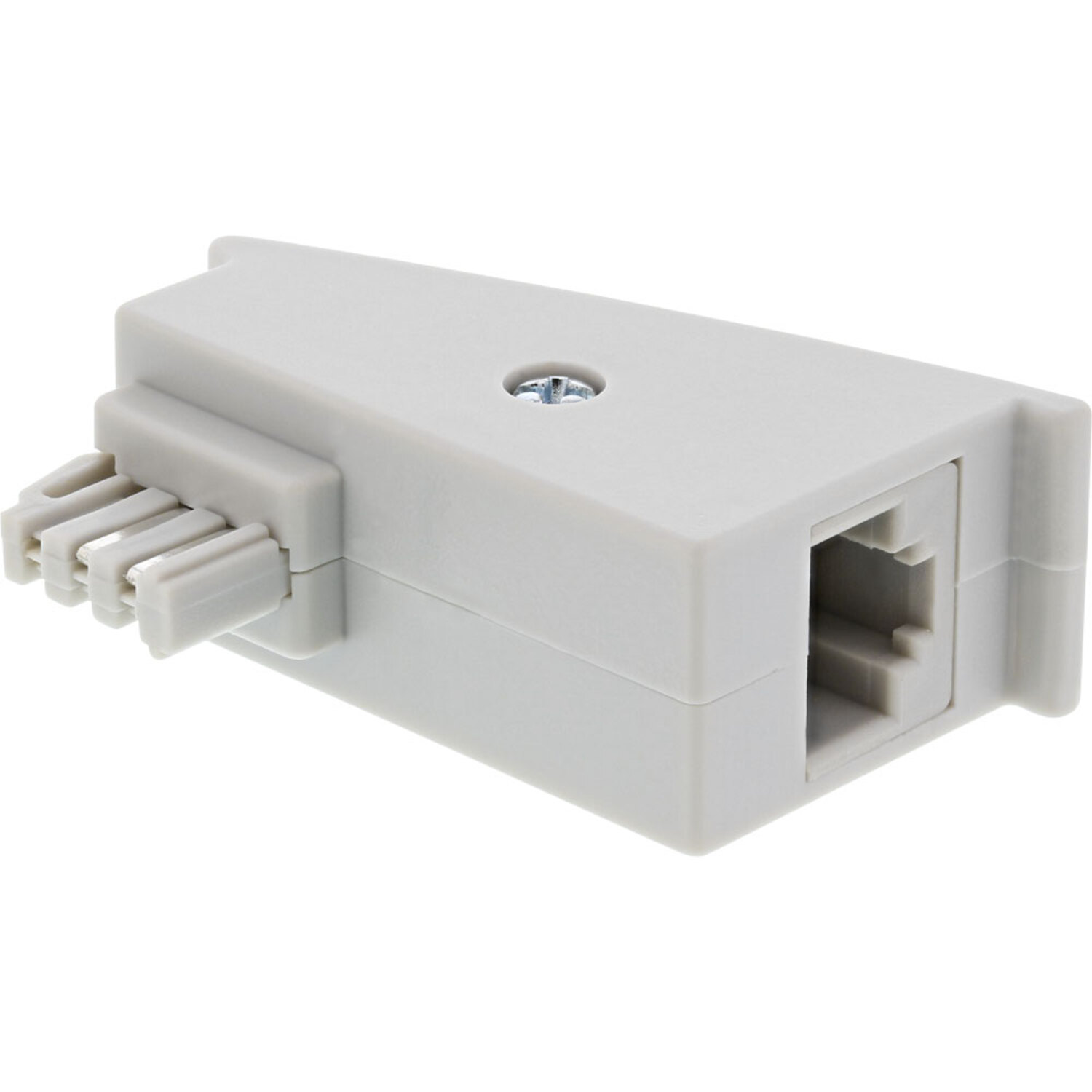 INLINE InLine® TAE-F Adapter, Stecker auf RJ45 Buchse, 8P2C für ...