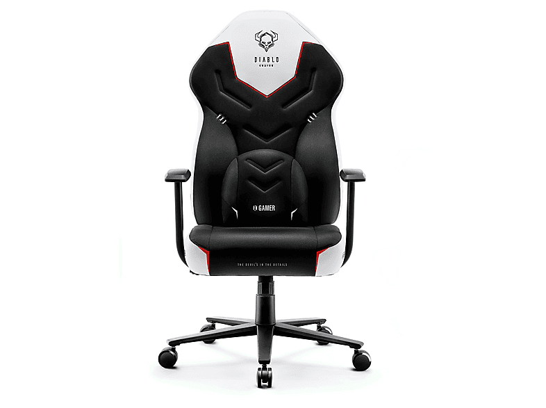 DIABLO CHAIRS GAMING STUHL X-GAMER 2.0 NORMAL Gaming Chair, black/white ...