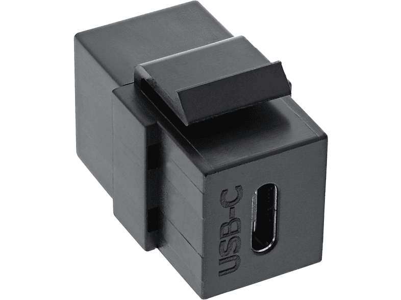 INLINE InLine® USB 3.1 Keystone Snap-In Einsatz, USB-C Buchse / Buchse ...