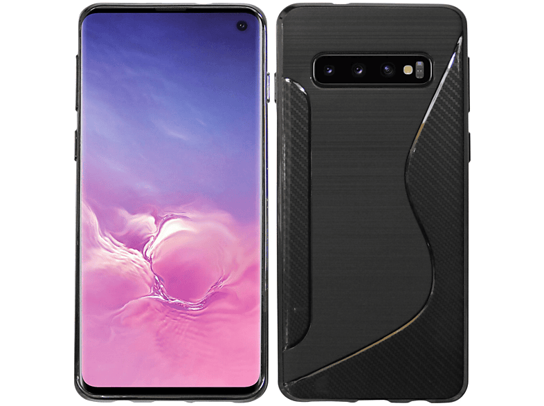 COFI S-Line Cover, Bumper, Samsung, Galaxy S10, Schwarz | MediaMarkt
