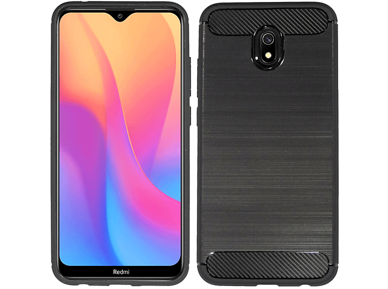 COFI Carbon-Look Case, Bumper, Xiaomi, Redmi 8A, Schwarz | MediaMarkt