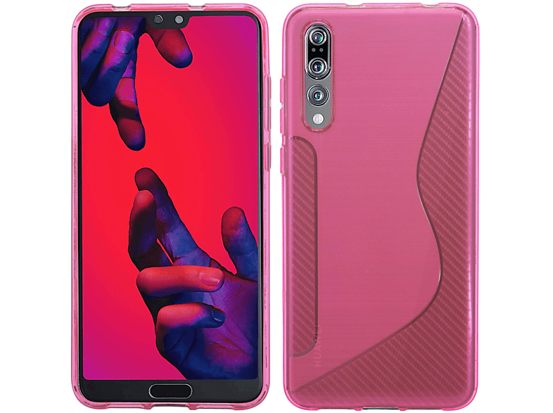 COFI S-Line Cover, Bumper, Huawei, P20 Pro, Rosa | MediaMarkt