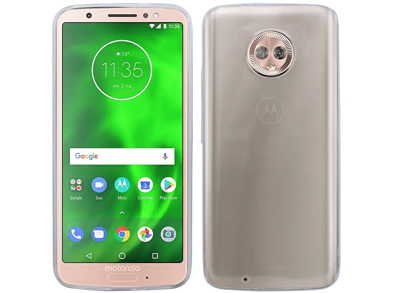 COFI Silikon Hülle Case, Bumper, Motorola, Moto G6, Transparent ...