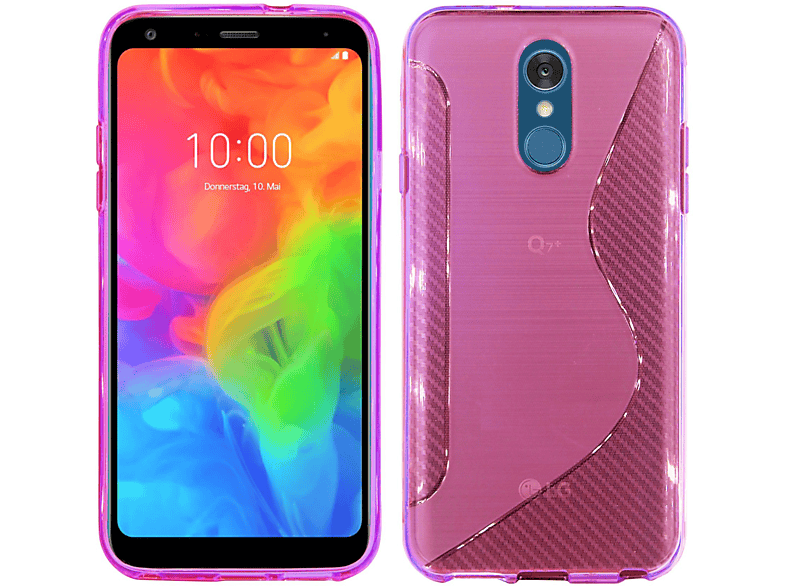 COFI S-Line Cover, Bumper, LG, Q7, Rosa | MediaMarkt