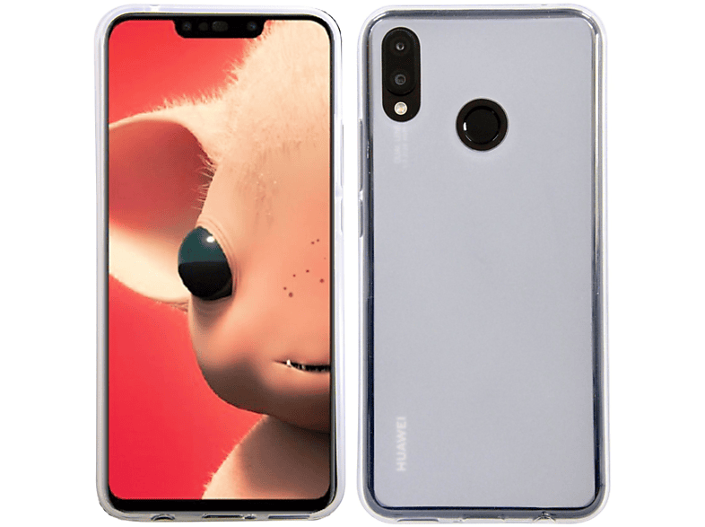 COFI Silikon Hülle Case, Bumper, Huawei, P smart+, Transparent | MediaMarkt