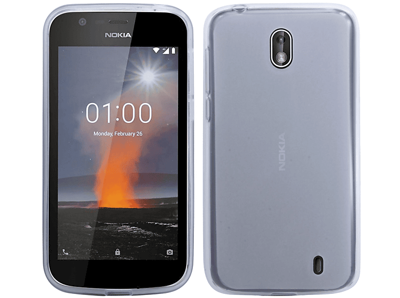COFI NOKIA 1//Silikon Hülle Tasche Case Zubehör Gummi Bumper Schale ...