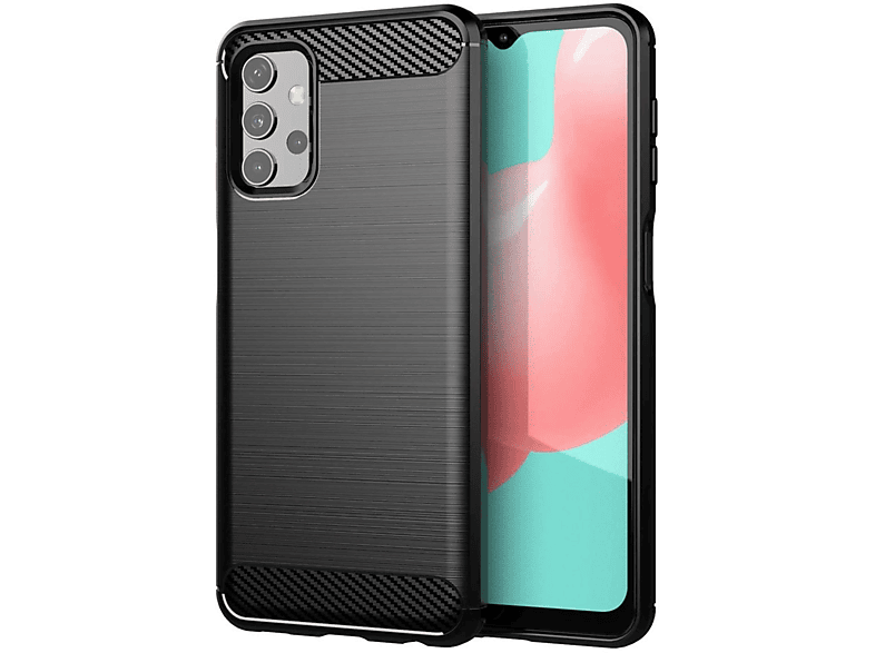 COFI Carbon-Look Case, Bumper, Samsung, Galaxy A32, Schwarz | MediaMarkt