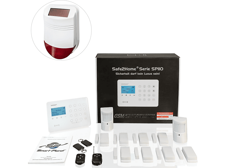 SAFE2HOME Funk Alarmanlage großes Set SP110 | Alarmsystem Funk ...