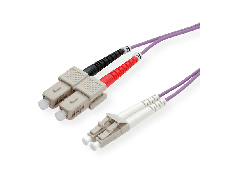 ROLINE LWL-Kabel 50/125µm OM4, LC/SC, LWL-Patchkabel OM4, 5 m | SATURN