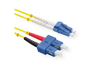 ROLINE LWL-Kabel Duplex, Single Mode 9/125µm OS2, LC/SC, LWL-Patchkabel Singlemode, 5 m | MediaMarkt