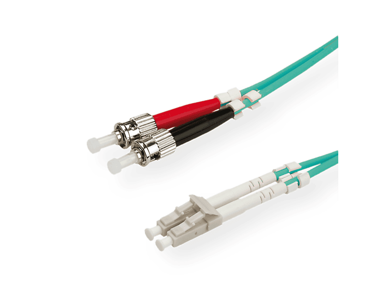 ROLINE LWL-Kabel 50/125µm OM3, LC/ST, LWL-Patchkabel OM3, 1 Meter ...