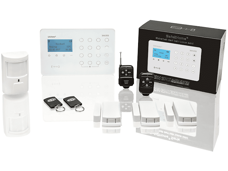 SAFE2HOME Funk Alarmanlage Basis Set SP210 | Alarmsystem Funk ...