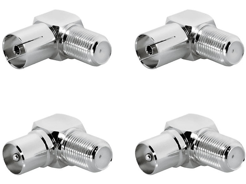 ARLI Winkel Adapter Set 2x Stecker + 2x Buchse Winkeladapter | MediaMarkt