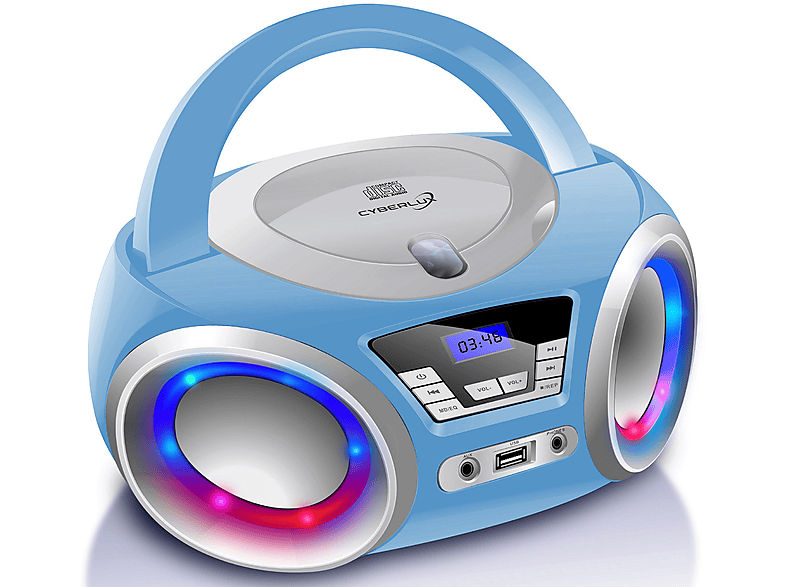 CYBERLUX CL-900 CD-Player mit LED-Beleuchtung | Kopfhöreranschluss ...