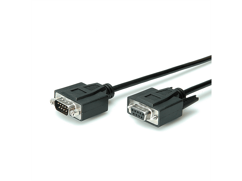 Value Rs232 Kabel 9pol St Bu 9poliges 1 1 Kabel Schwarz Mediamarkt