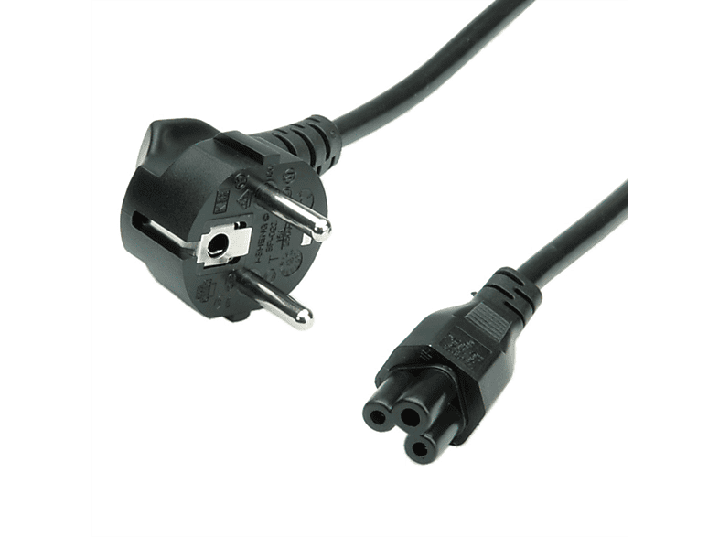 VALUE Netzkabel, 3pol. Notebook-Buchse, Stromkabel, 1,8 m | MediaMarkt
