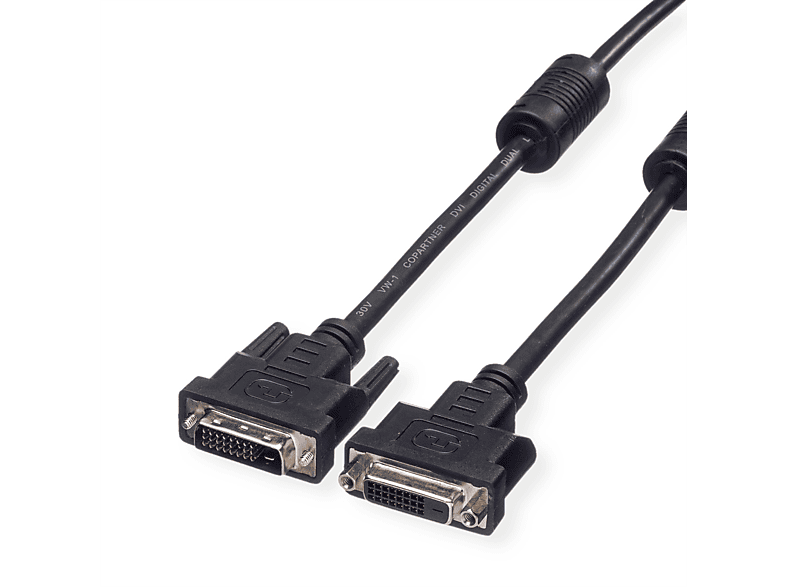 VALUE Verlängerungskabel DVI, DVI ST-BU, DVI-Kabel (dual link), 3 m ...