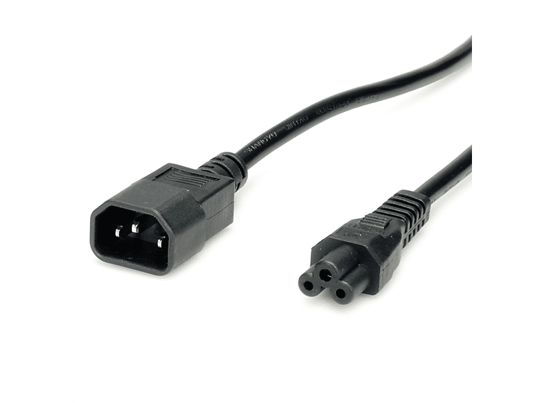 VALUE Netzkabel IEC320/C14 Stecker | C5 Buchse, Anschlusskabel, 1,8 ...