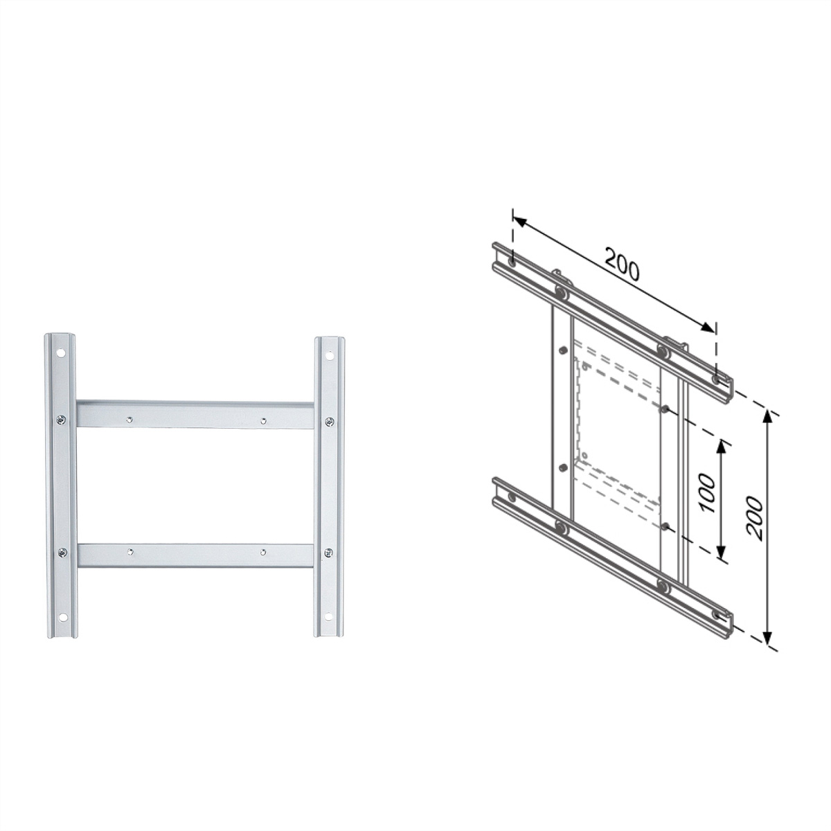 ROLINE VESA-Adapter 100x100 | 200x200, variabel VESA-Adapter | MediaMarkt