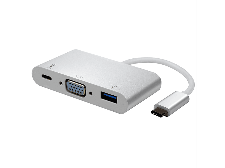 ROLINE Display Adapter USB Typ C | VGA + USB 3.2 Gen 1 Typ A + PD USB ...