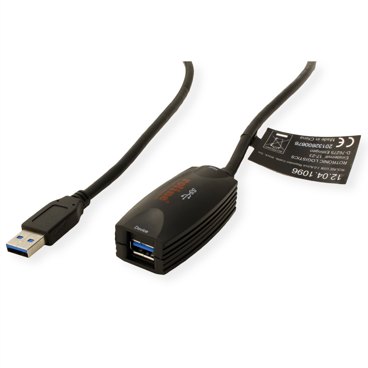 ROLINE USB 3.2 Gen 1 Aktives Repeater Kabel USB 3.2 Verlängerungskabel ...