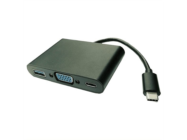 VALUE Display Adapter USB Typ C | VGA + USB 3.2 Gen 1 A + Typ C PD USB ...