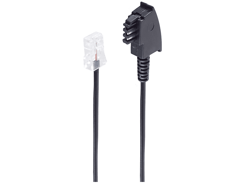 SHIVERPEAKS -Telefon-Routerkabel, TAE-F-Stecker auf RJ 45 Stecker, A-4 ...
