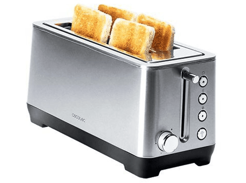 CECOTEC BigToast Extra Double Toaster Grau (1600 Watt, Schlitze: 2 ...