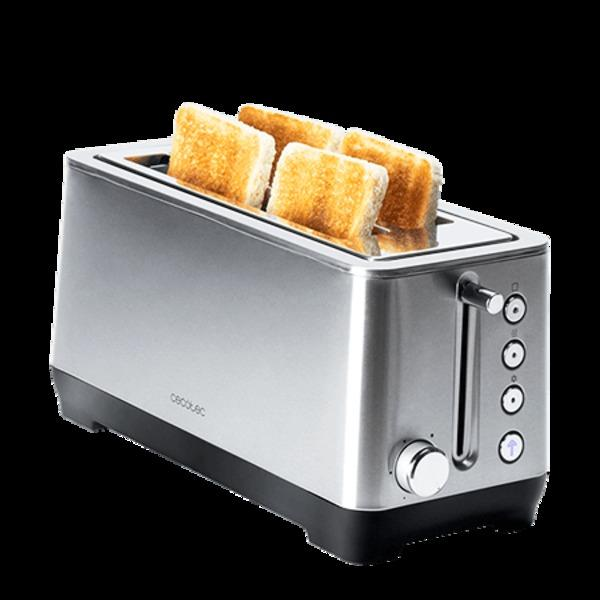 CECOTEC BigToast Extra Double Toaster Grau (1600 Watt, Schlitze: 2 ...