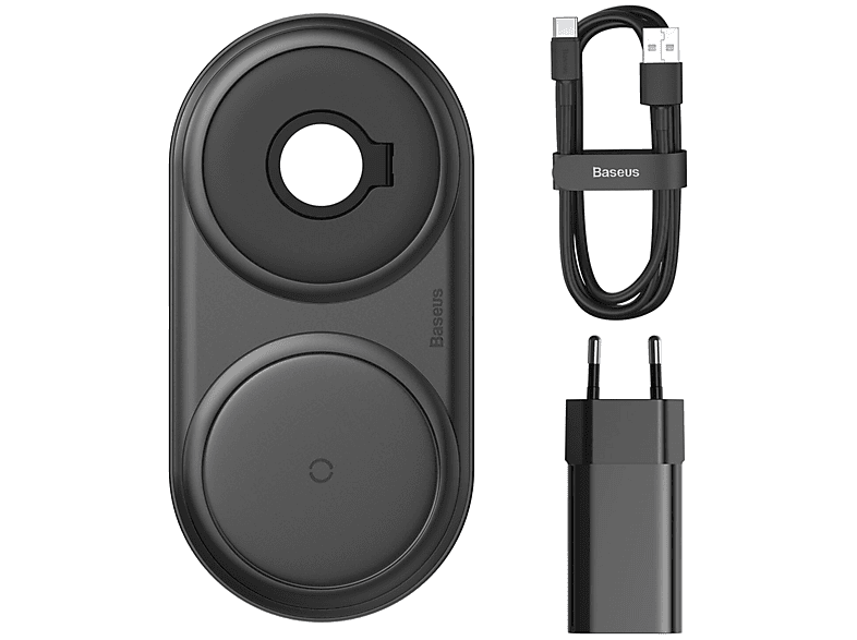 BASEUS Wireless Charger Induktives Ladegerät Universal, Schwarz ...